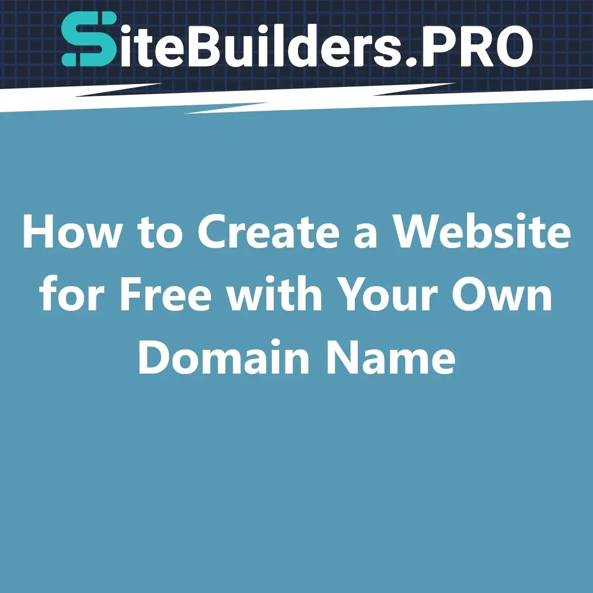 How To Build Your Own Website With a Domain Name for Free